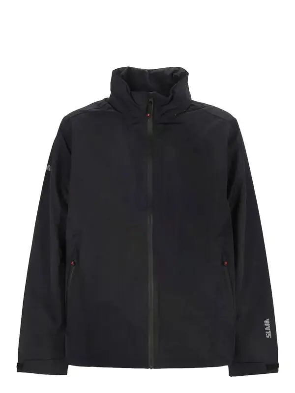 SLAM Logo Detail High-neck Jacket - Black