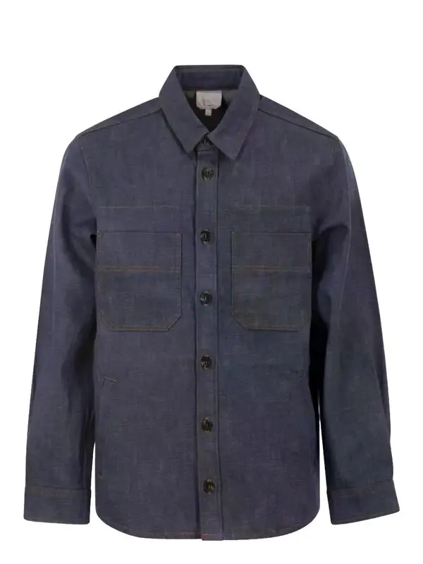 A.p.c. Contrast-stitched Denim Jacket - Blue