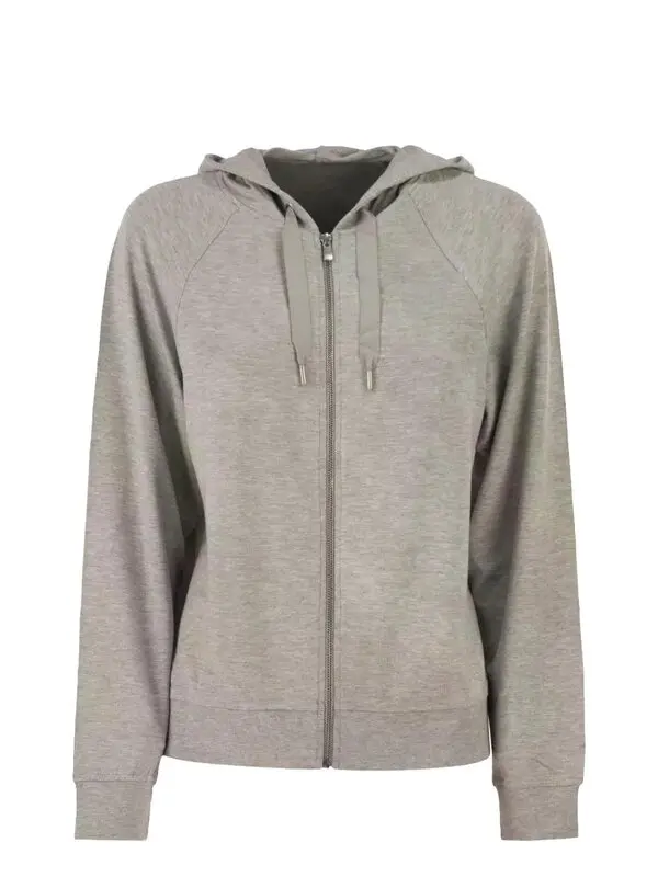 Majestic Filatures Zip-up Raglan Sleeve Hoodie - Grey