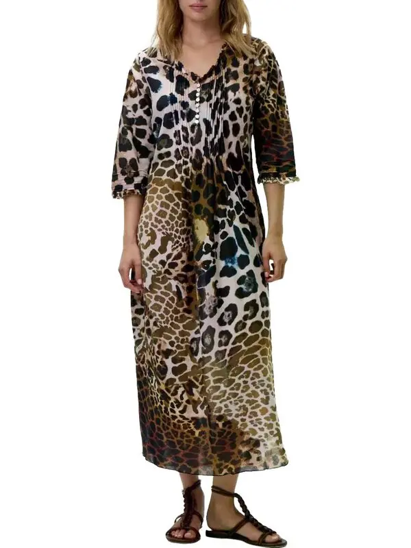 One Season Poppy Maxi Dress - Brown