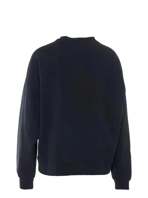 OWN Logo Embroidered Crew Neck Sweatshirt - Blue