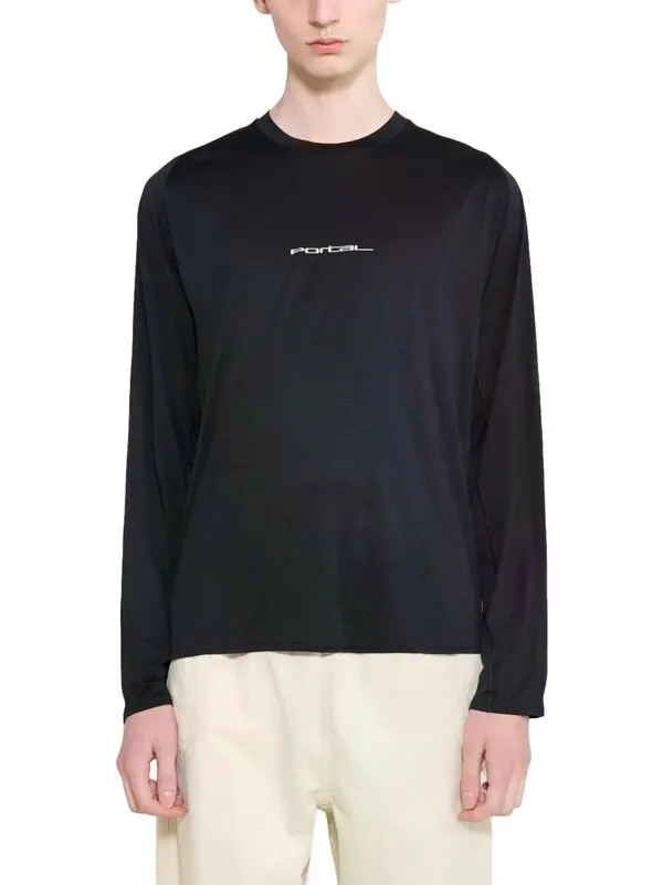 PORTAL Lateral Peak Long-sleeve T-shirt - Black