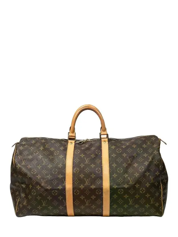 LOUIS VUITTON Keepall 55 Monogram Travel Bag - Brown