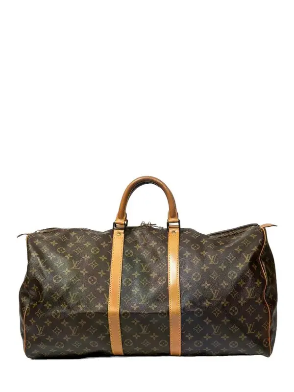 LOUIS VUITTON Keepall 55 Monogram Travel Bag - Brown