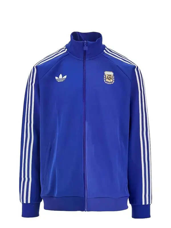 Adidas Argentina Originals Side-stripe Zipped Sweatshirt - Blue