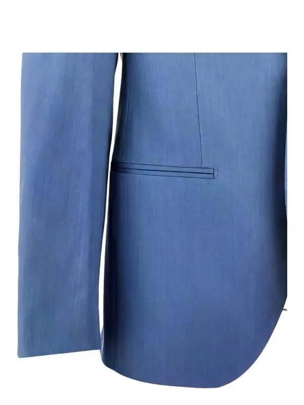 LUIGI BIANCHI Single-breasted Notched-lapel Suit - Blue