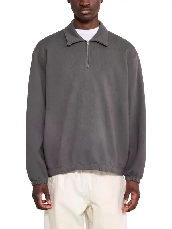 LADY WHITE CO. Quarter-zip Topper Sweatshirt - Grey