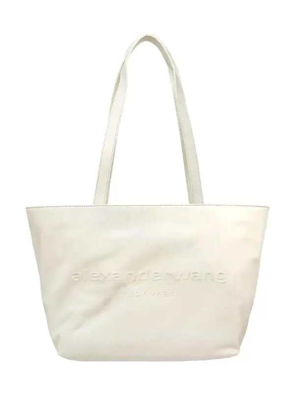 Alexander Wang Embossed Logo Tote Bag - Neutrals