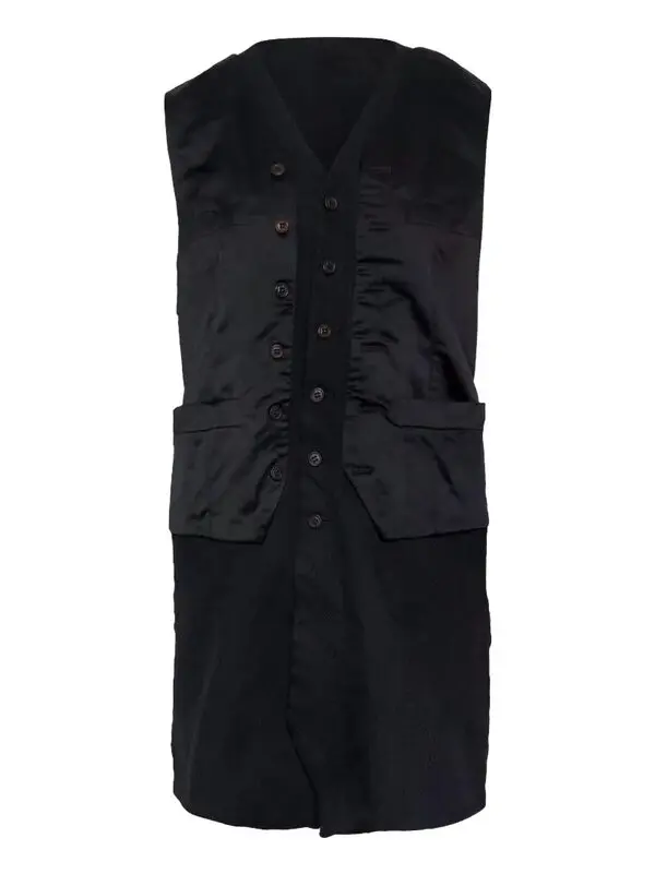 Comme Des Garçons Heavy Kersey Vest - Black