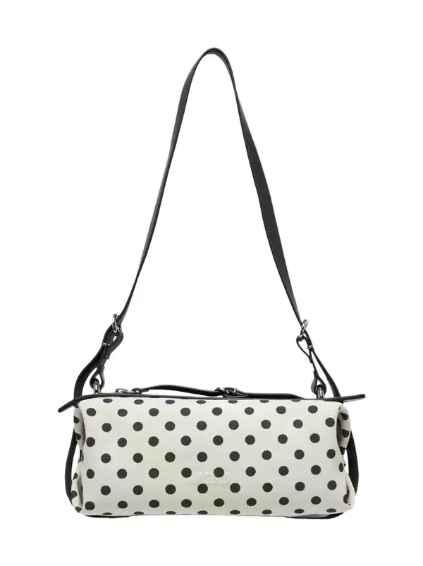 MSGM Polka-dot Striped Shoulder Bag - Black