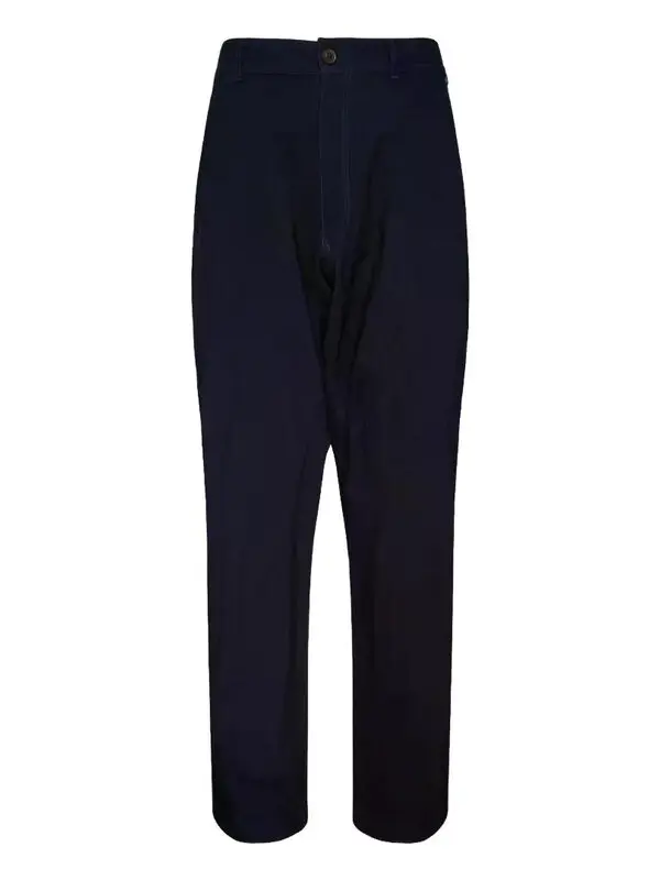 Comme Des Garçons Belt-loop Straight-leg Trousers - Blue