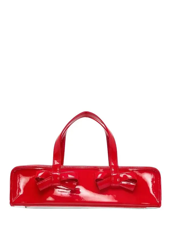 Comme Des Garçons Patent Ribbon Shoulder Bag - Red