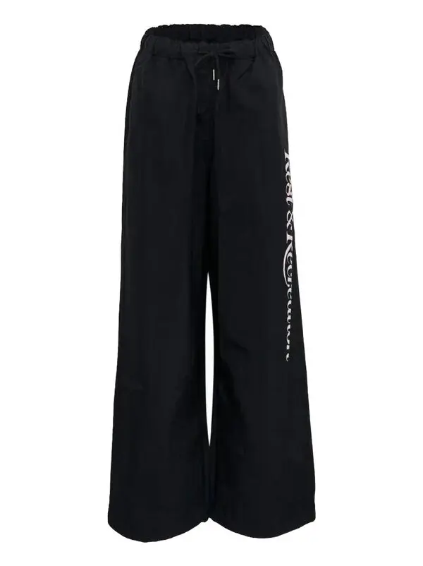 REST & RECREATION Logo-print Track Pants - Black