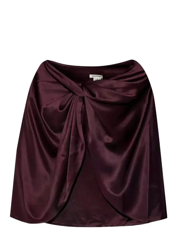 BY MALENE BIRGER Pinlos Knot-detail Cape - Red