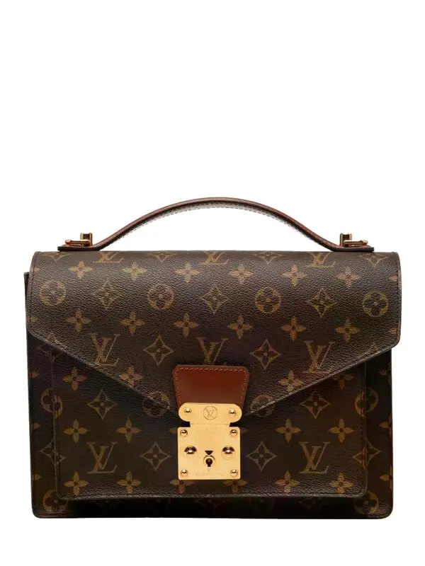 LOUIS VUITTON Monceau 28 Monogram Satchel - Brown
