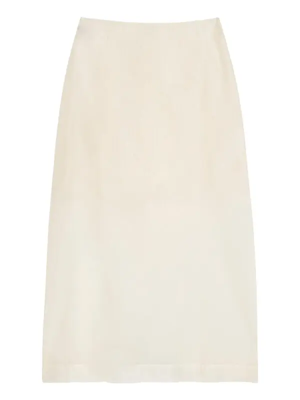 BY MALENE BIRGER Silk Organza A-line Skirt - Soft White