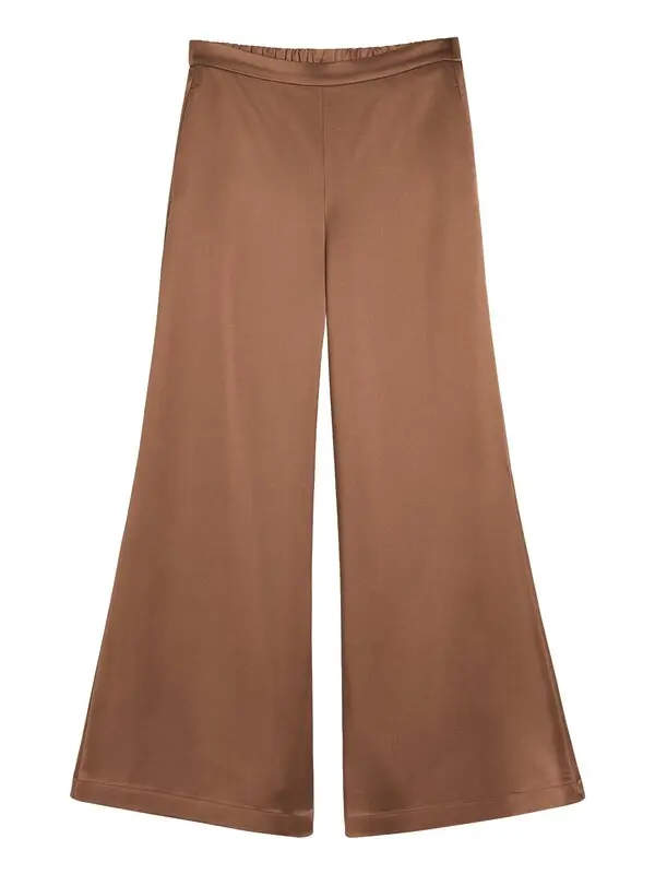 BY MALENE BIRGER Luce Flared Trousers - Latte Brown