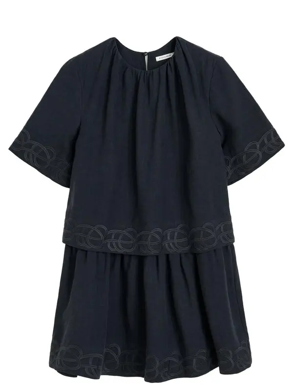 BY MALENE BIRGER Jania Linen Mini Dress - Black