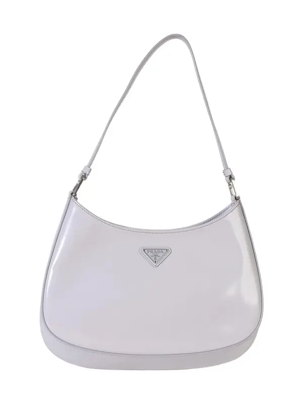 Prada Cleo Spazzolato Leather Hobo Bag - Gray