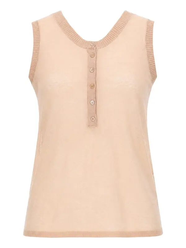 Paloma Wool Velata Sleeveless Top - Beige