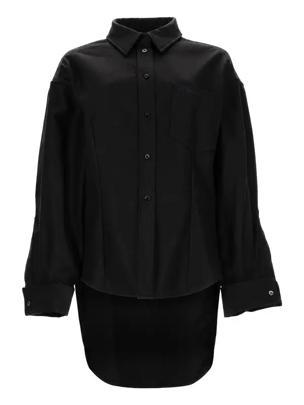 Balenciaga Classic" Cotton Shirt - Black