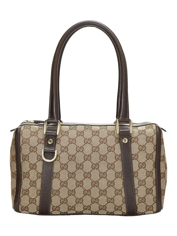 Gucci Original Gg Canvas D-ring Abbey Boston Handbag - Brown