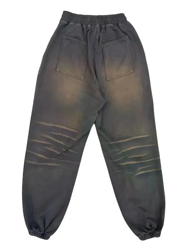 THUG CLUB Two-tone Washed Track Pants - Grey