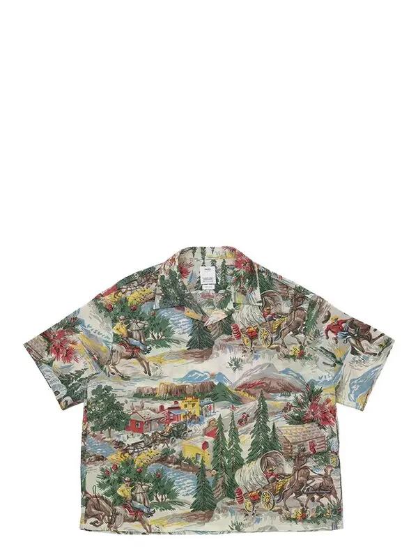 Visvim Crosby Graphic-print Shirt - Blue