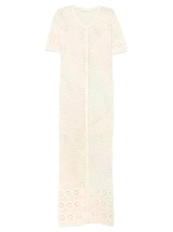 TERRY PUESTO Crochet-knit Maxi Dress - Neutrals