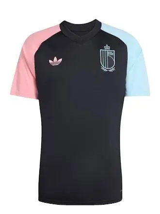 Adidas Belgium 26 Away Pre-match Jersey - Black/super Pop/frozen Blue