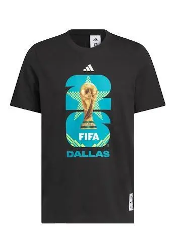 Adidas Fifa World Cup 26 Host City Dallas Graphic T-shirt - Black