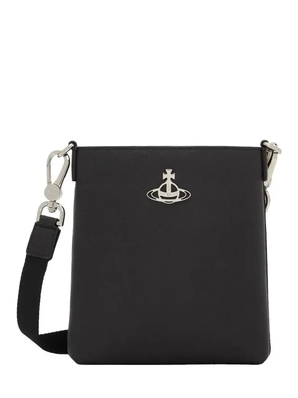 VIVIENNE WESTWOOD Logo-plaque Crossbody Bag - Black