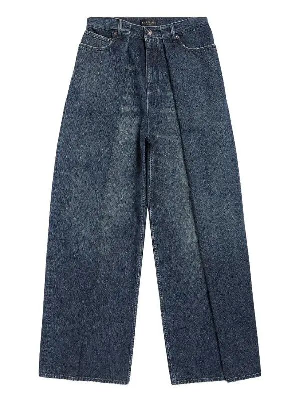 Balenciaga Wide Leg Jeans - Blue