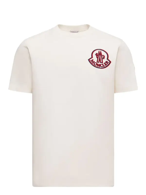 Moncler Logo Cotton T-shirt - White