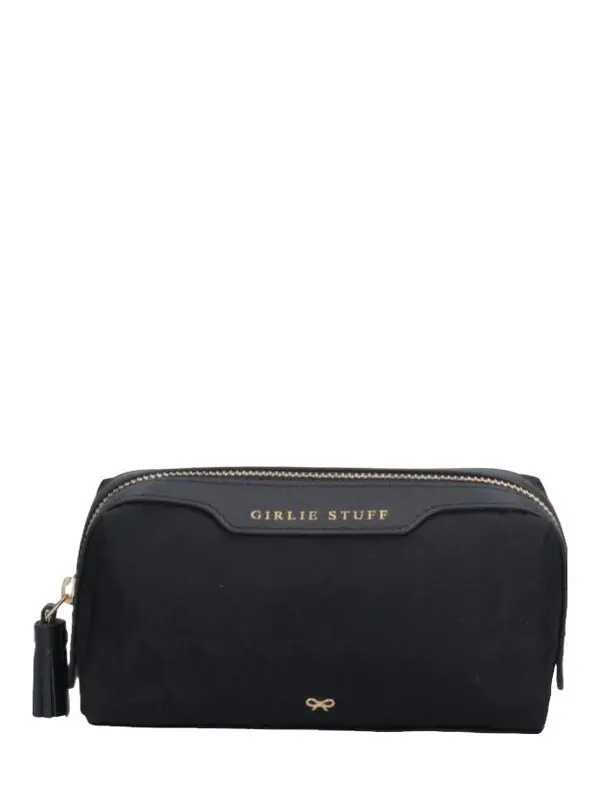ANYA HINDMARCH Zip-top Makeup Bag - Black