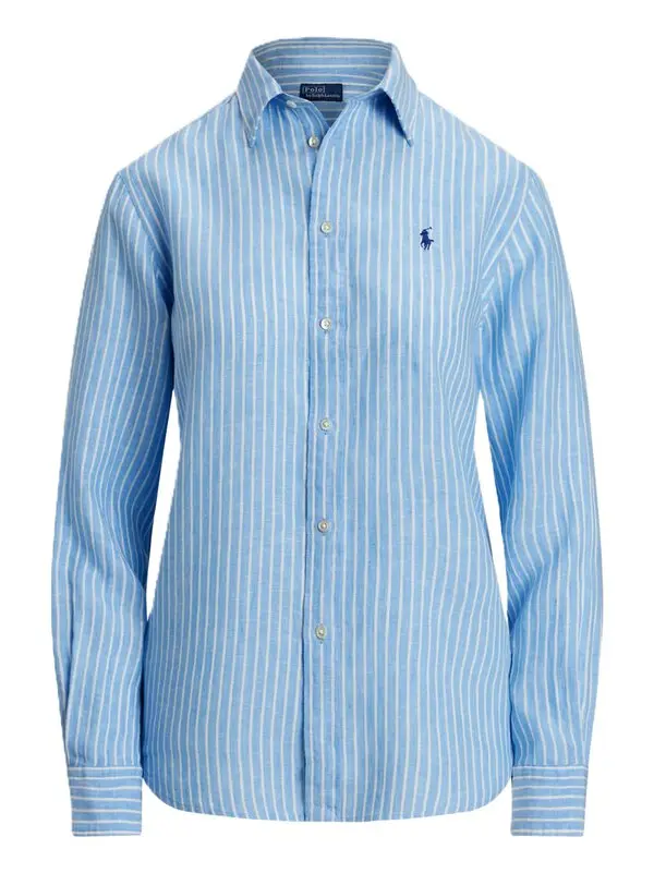 Polo Ralph Lauren Classic Fit Striped Shirt - Lightblue/white
