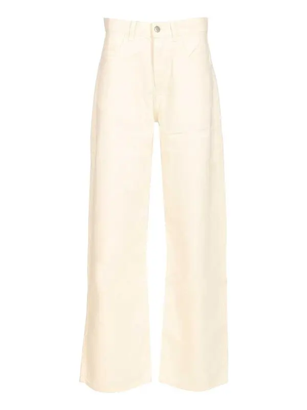 ICON DENIM LOS ANGELES Bea Low Waist Wide-leg Jeans - White