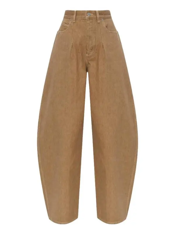 Jacquemus Belt Loop Wide Leg Jeans - Brown