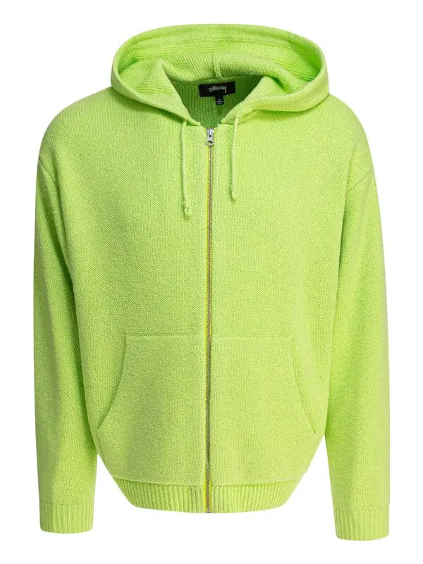 StÜssy Zip-up Hooded Cardigan - Green