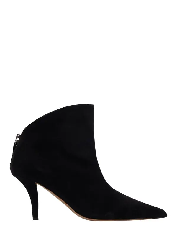 Paris Texas Pointed Toe Stiletto Ankle Boots - Black