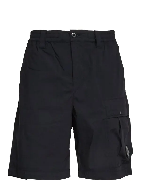 C.P. COMPANY Cargo Shorts With Belt Loops - Black