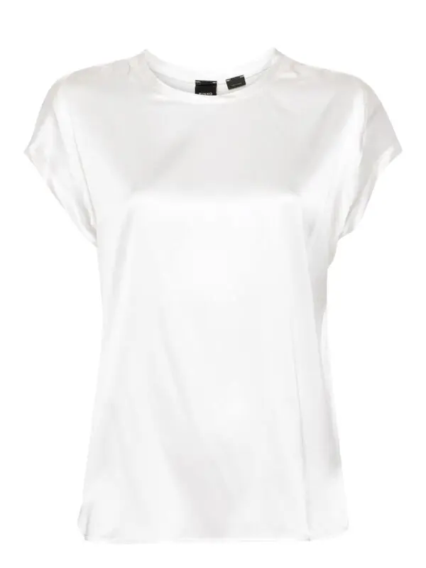 Pinko Crewneck Short-sleeved T-shirt - White
