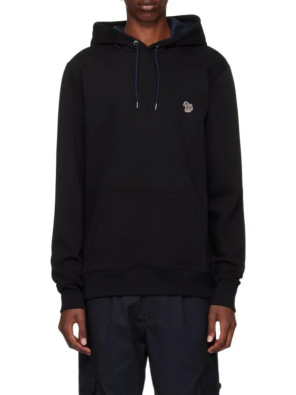 Paul Smith Zebra Logo Hoodie - Black