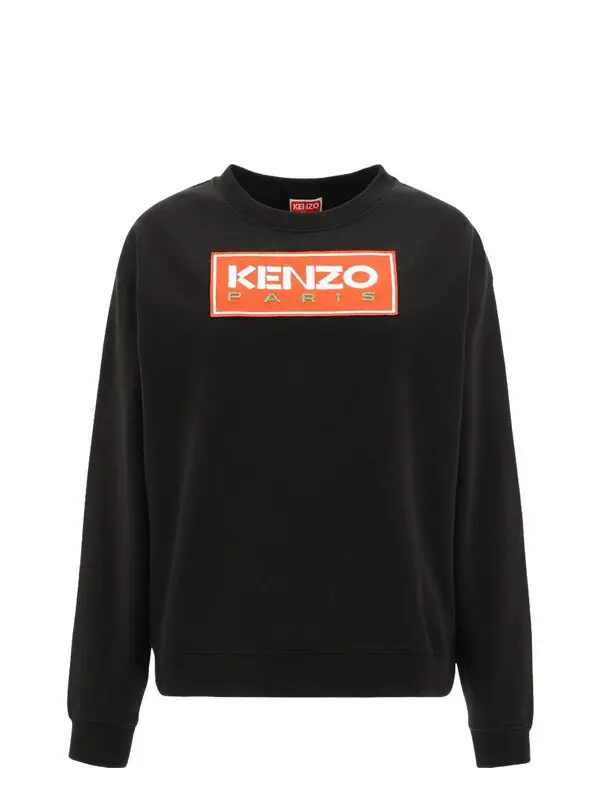 Kenzo Logo-printed Crewneck Sweatshirt - Black