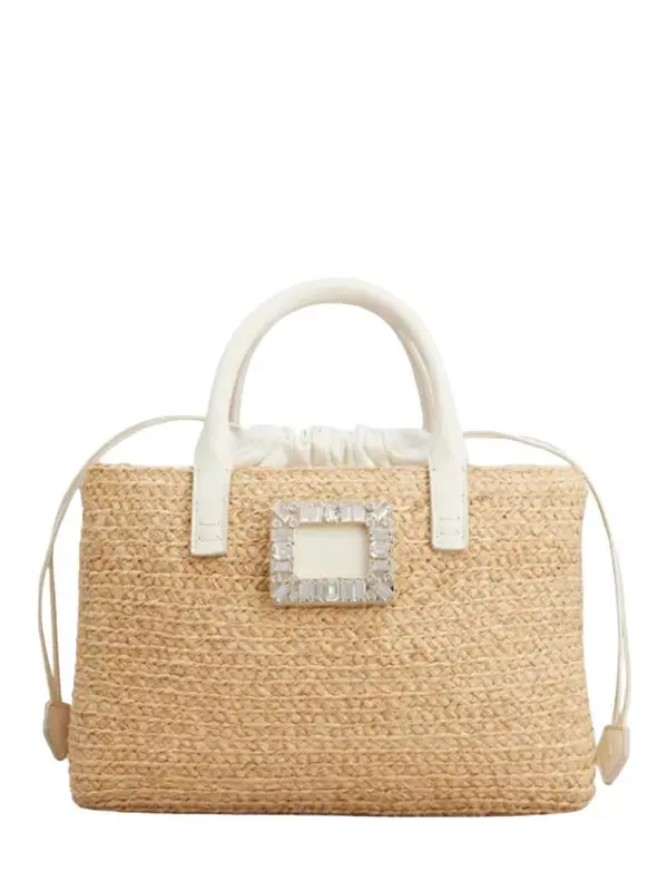 ROGER VIVIER Buckled Shopping Bag - Primary Color, Cream