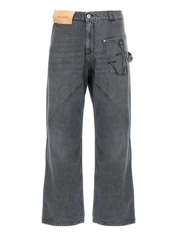 J.W.ANDERSON Jw Anderson Twisted Workwear Jeans - Gray