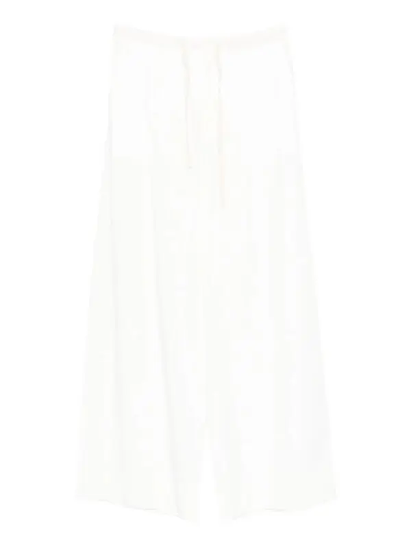 Soeur Drawstring Wide-leg Pants - White