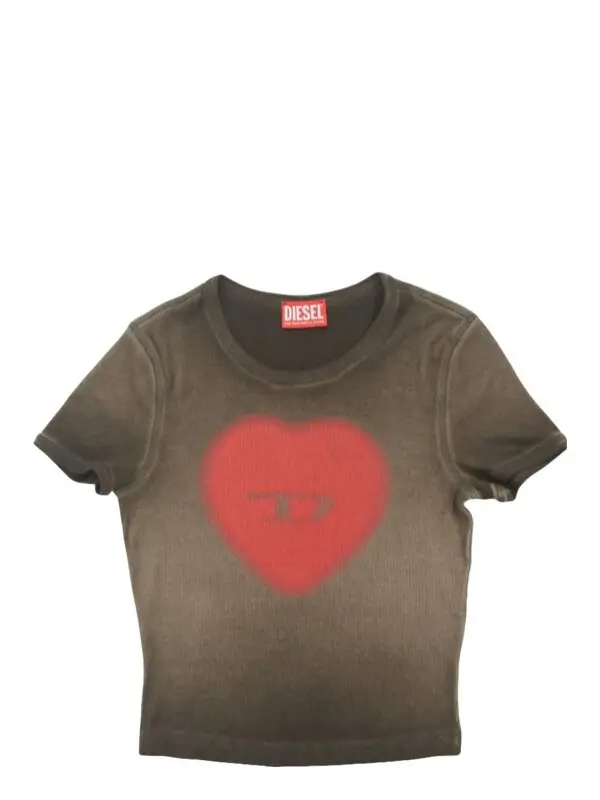 DIESEL® Heart Logo Printed T-shirt - Multicolor