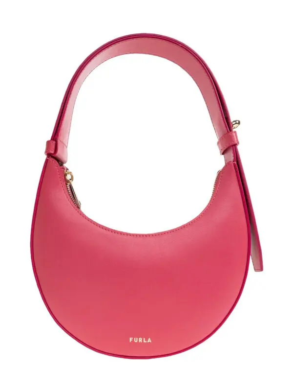 Furla Delizia Logo Printed Mini Shoulder Bag - Red