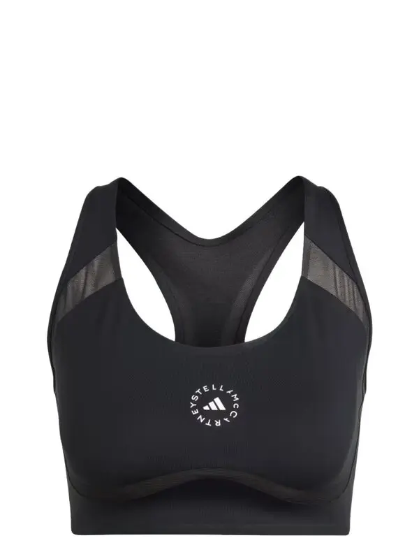 Adidas By Stella McCartney Truepurpose Power Impact Training Medium-support Bra - Black